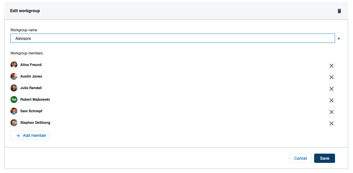 How do I create a workgroup?