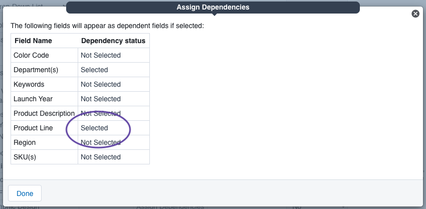 What are dependent metadata fields?