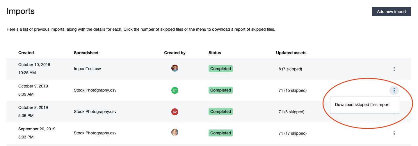 How do I import metadata?