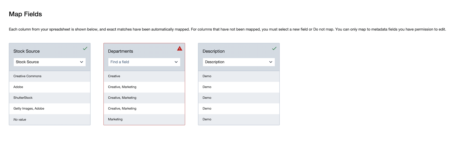 How do I import metadata?