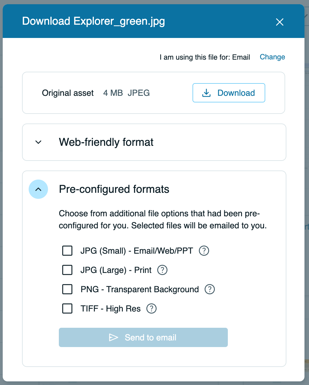 What are conversion formats?
