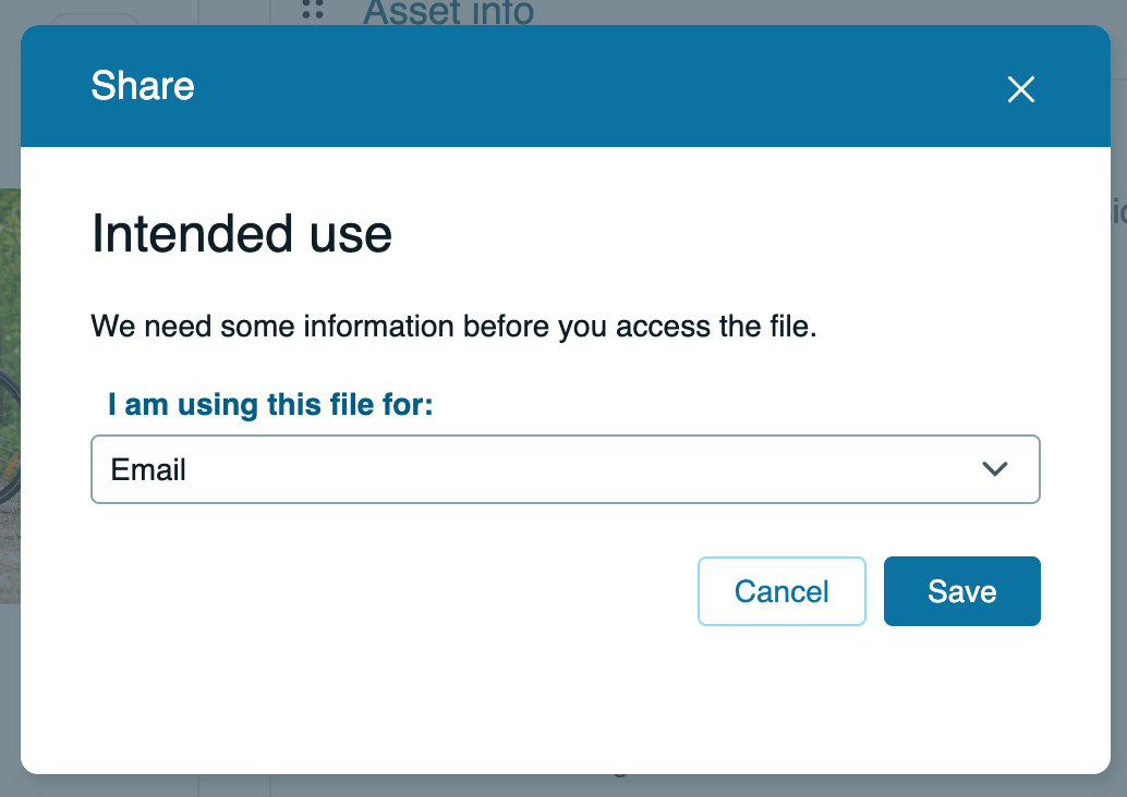 How do I share assets?