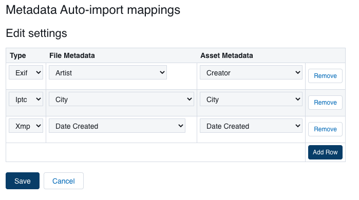 How do I create mappings for metadata?