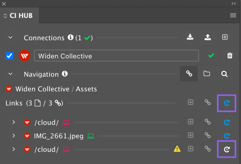 How do I relink InDesign assets that migrated from WebDAM to Acquia DAM?
