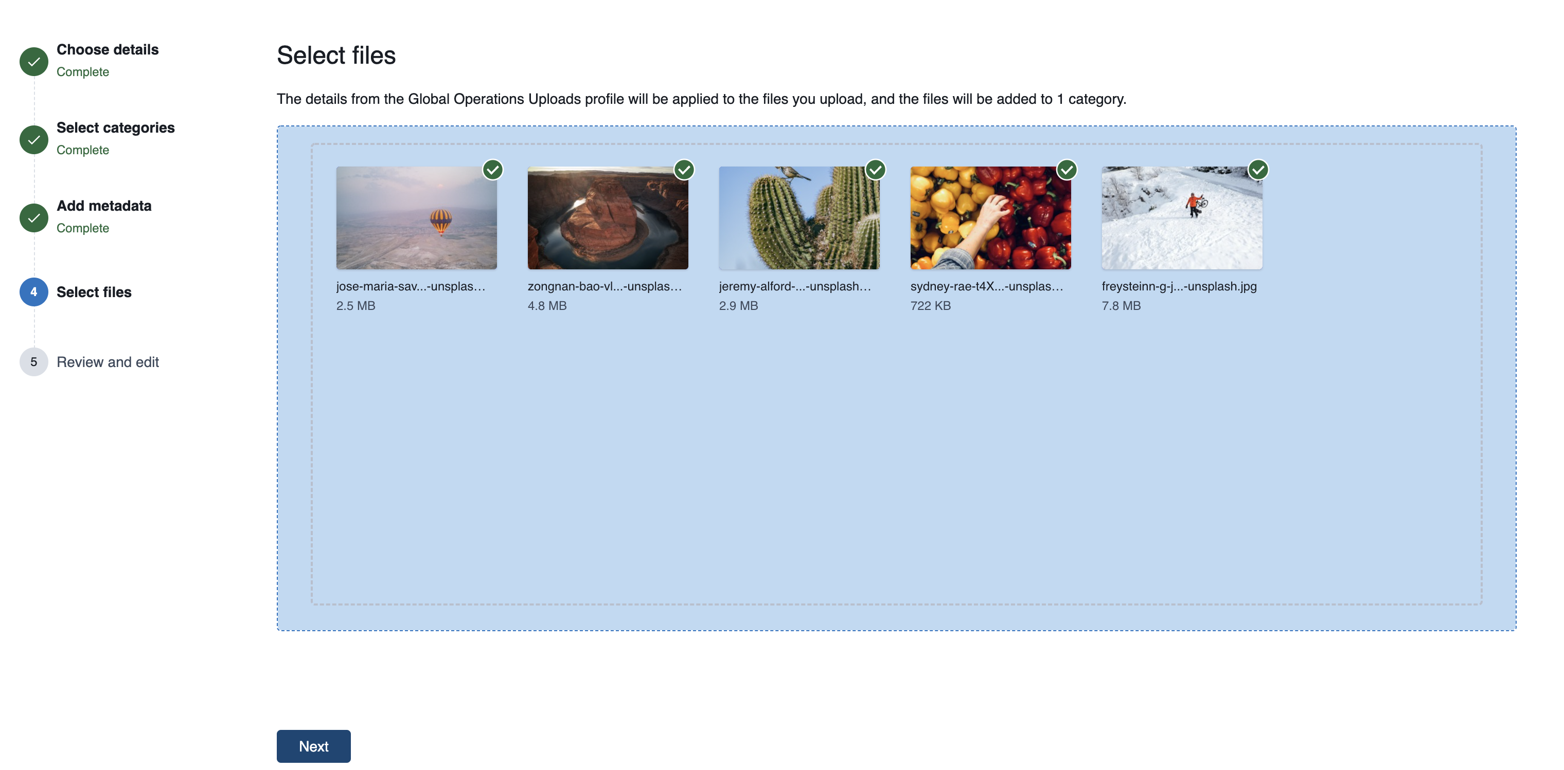 How do I upload files?