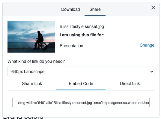 What's a direct link?