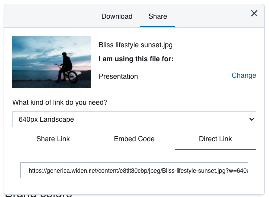 What's a direct link?