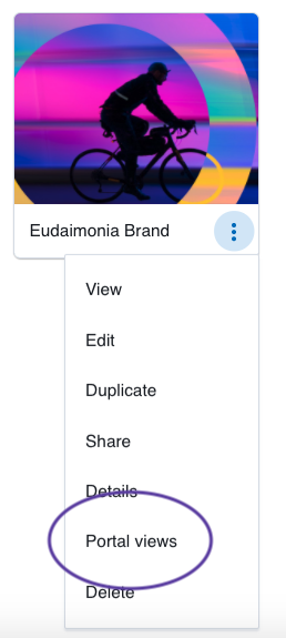 How do I see how many times a portal has been viewed?
