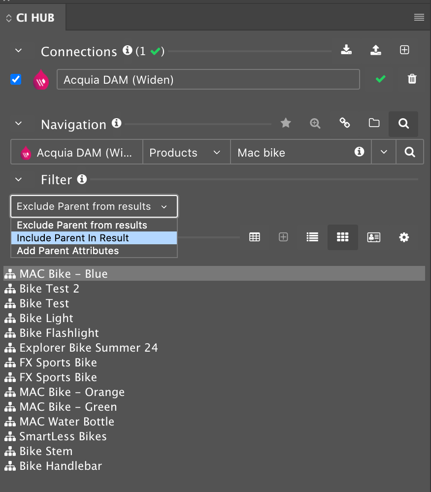 How do I use the CI HUB Connector in Adobe and Office 365?