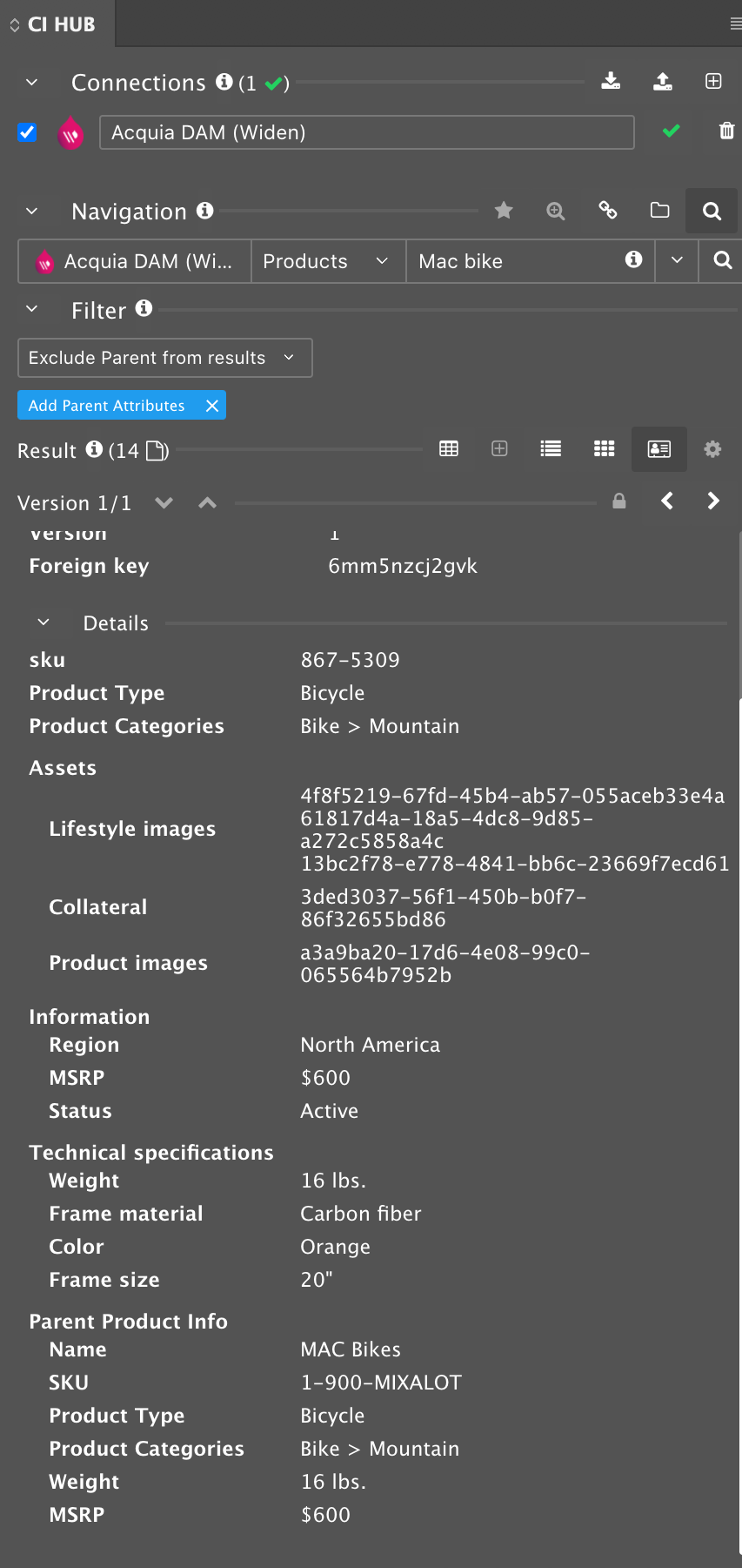 How do I use the CI HUB Connector in Adobe and Office 365?